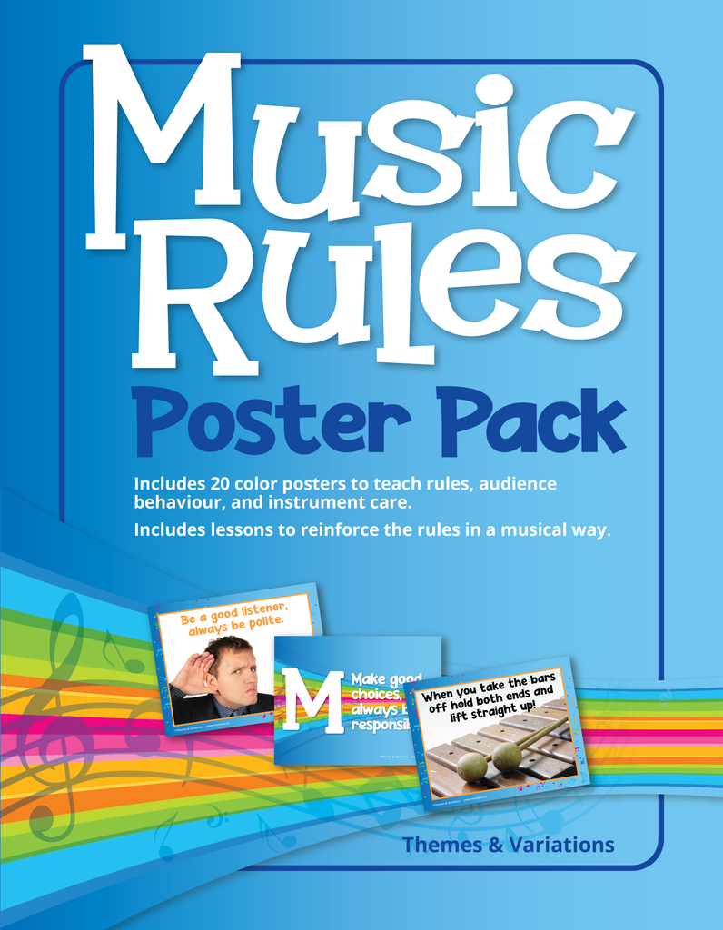 Music Rules Poster Pack | Themes & Variations - Musicplay