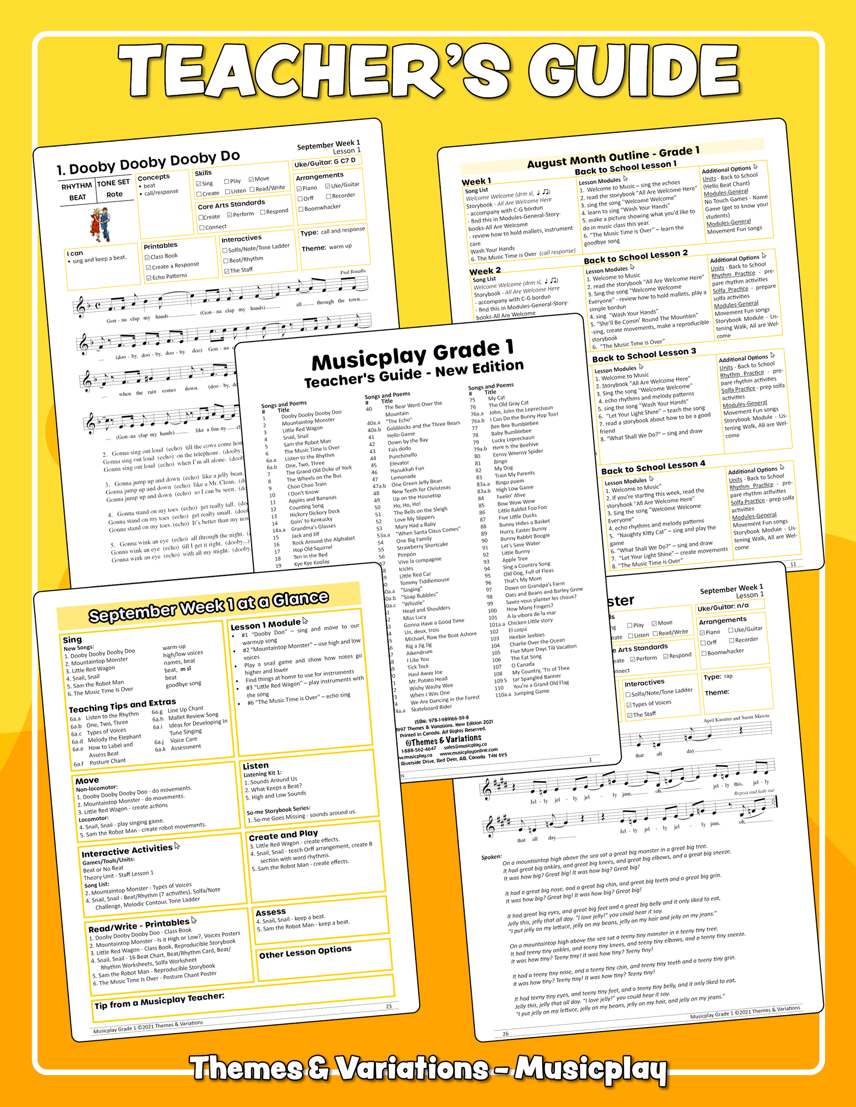 Musicplay Grade 1 Teacher's Guide + Digital Resources – Themes ...