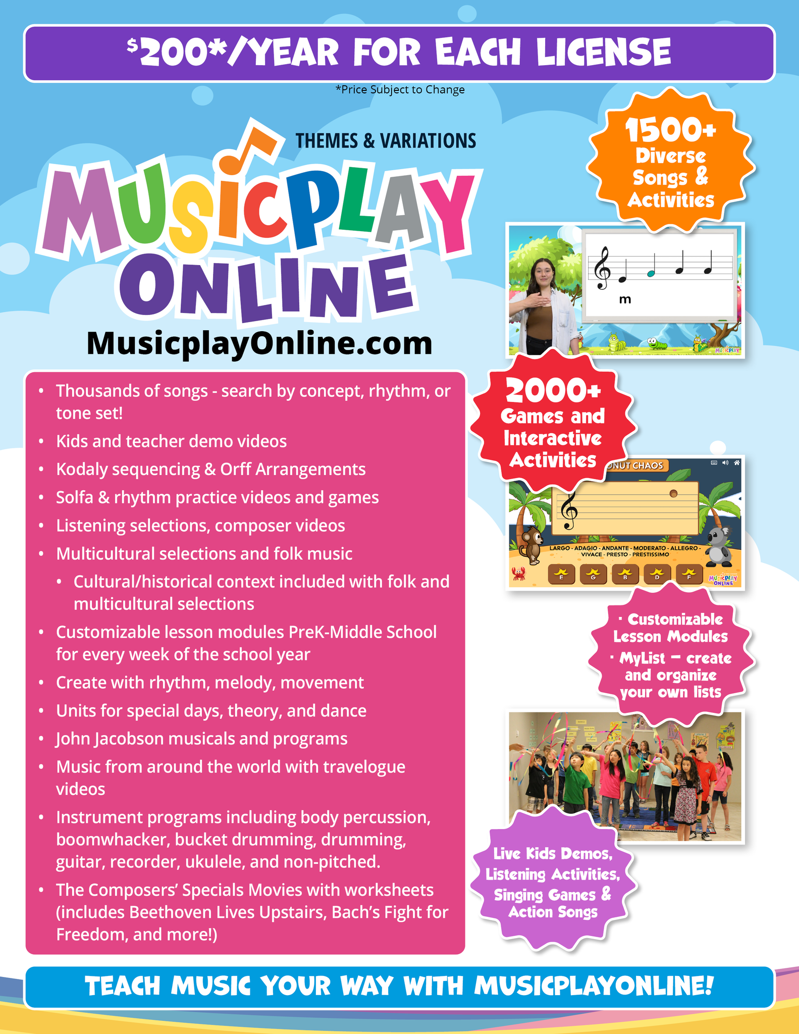 MusicplayOnline.com Subscription | Musicplay - Themes & Variations